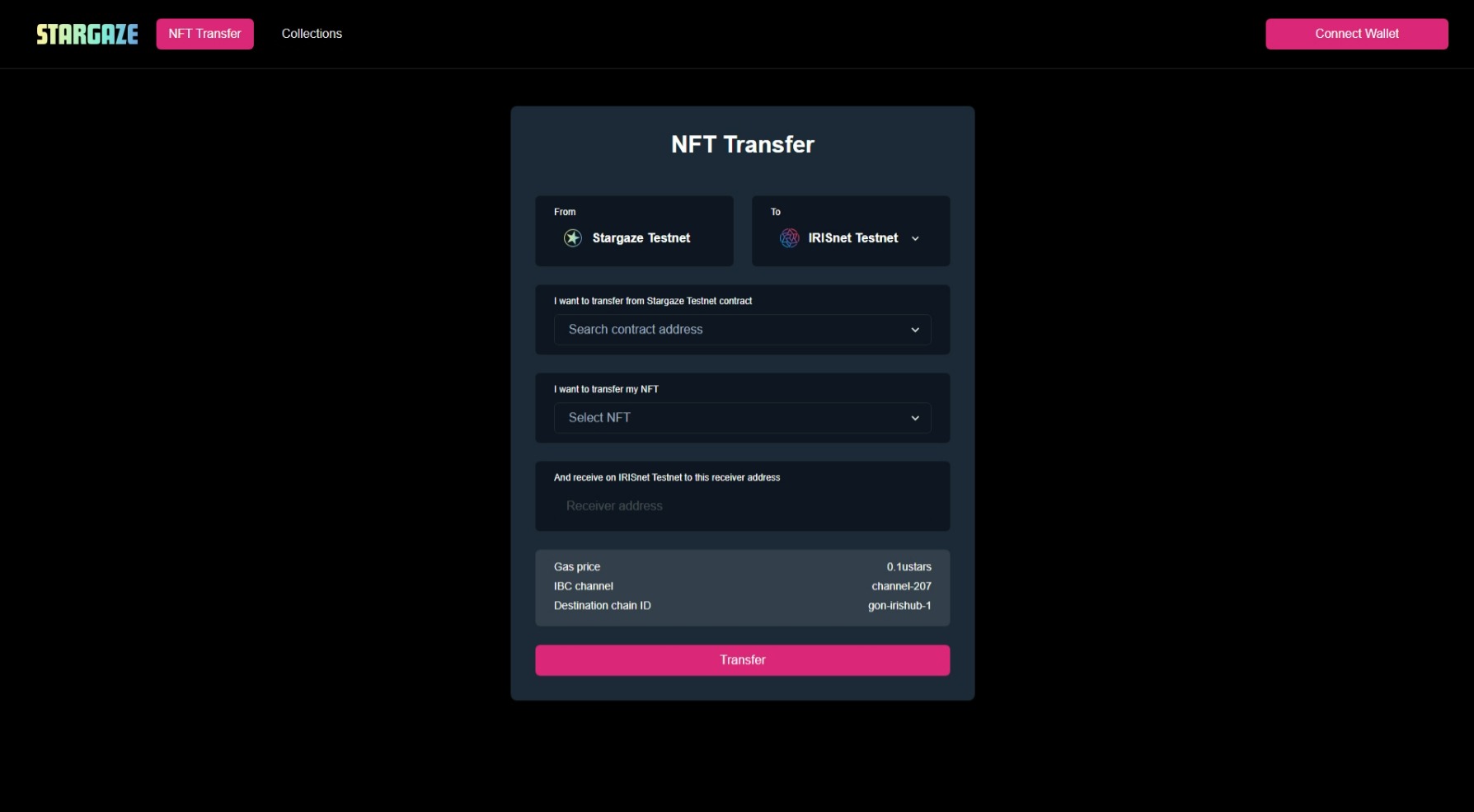 Stargaze NFT Transfer | Buidls | DoraHacks