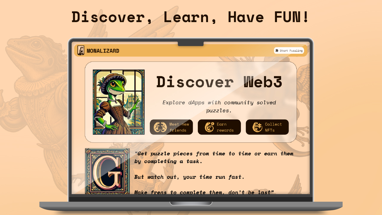 Monalizard | Buidls | DoraHacks