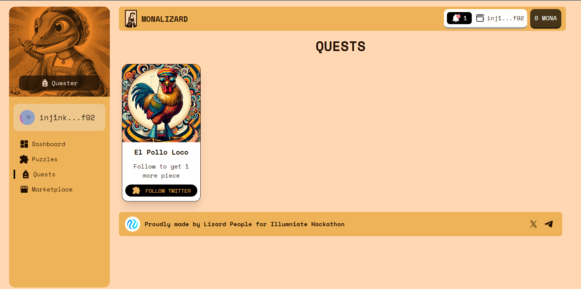 Monalizard | Buidls | DoraHacks