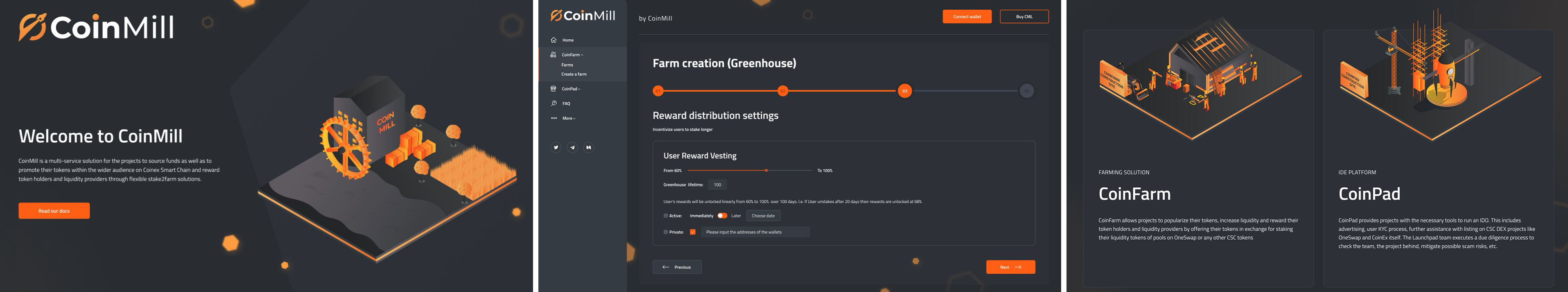 CoinMill - IDO and Yield farming platform on CSC | Buidls | DoraHacks