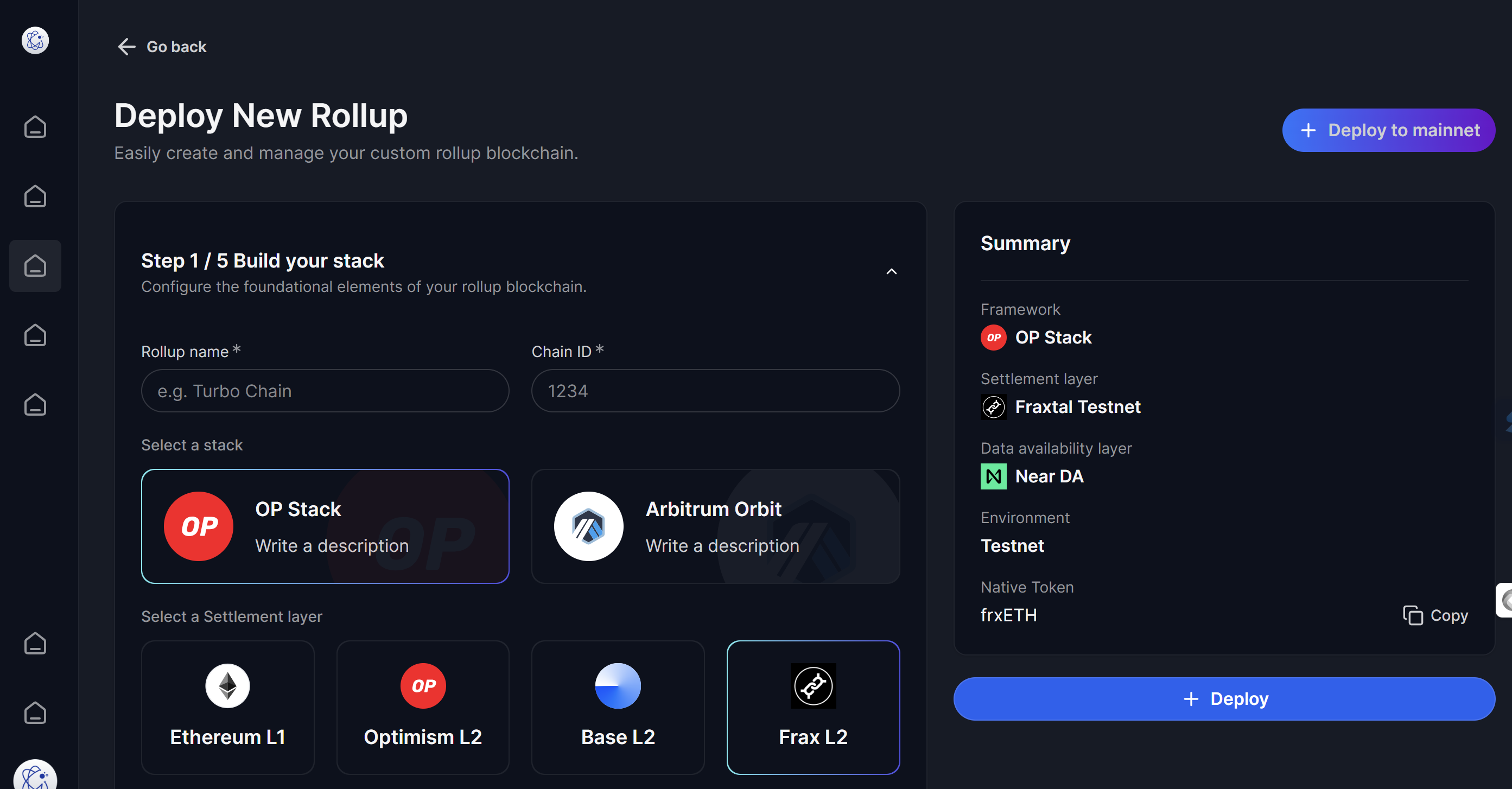 Upnode Fraxtal Deploy | Buidls | DoraHacks