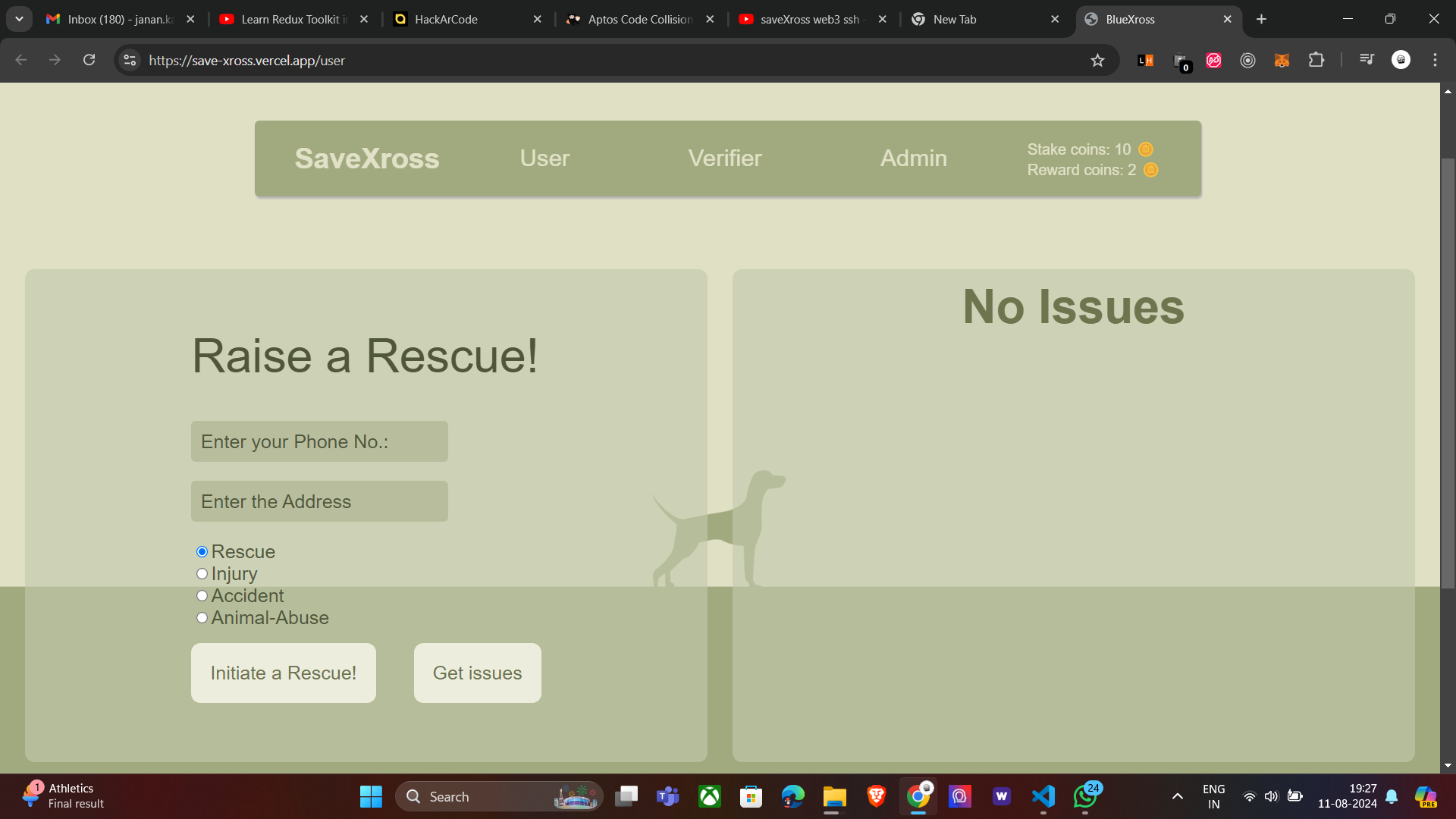 SAVEXROSS | Buidls | DoraHacks