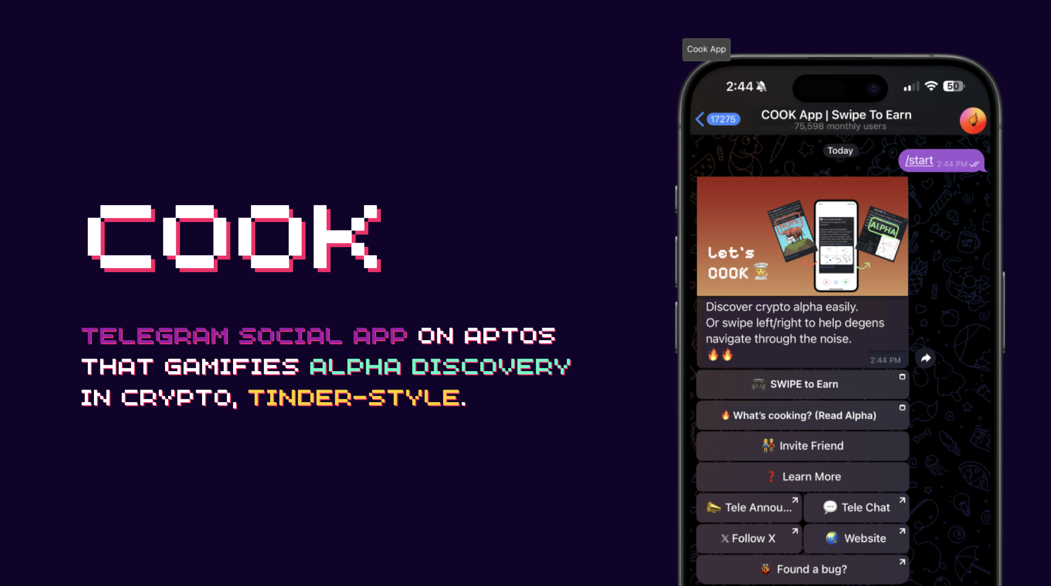 Cook App | Buidls | DoraHacks