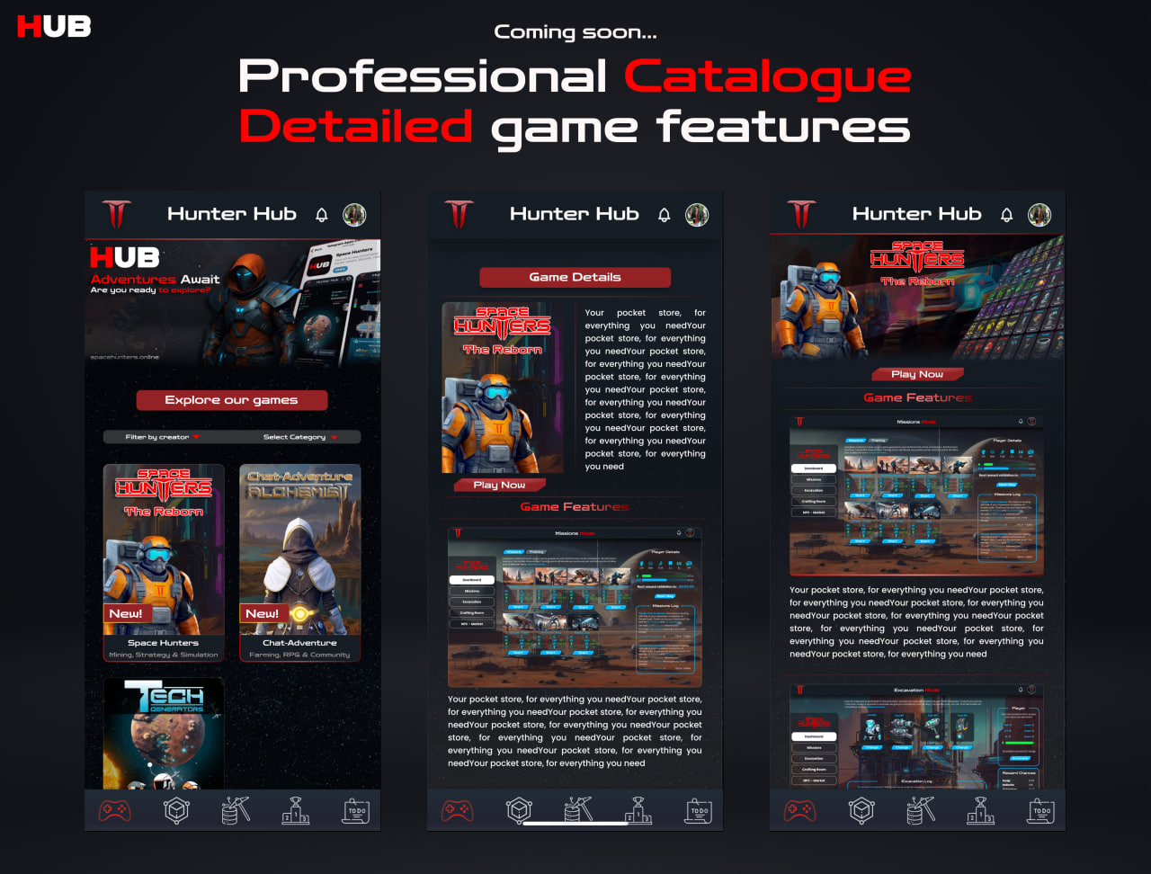 Gaming HUB App | Buidls | DoraHacks