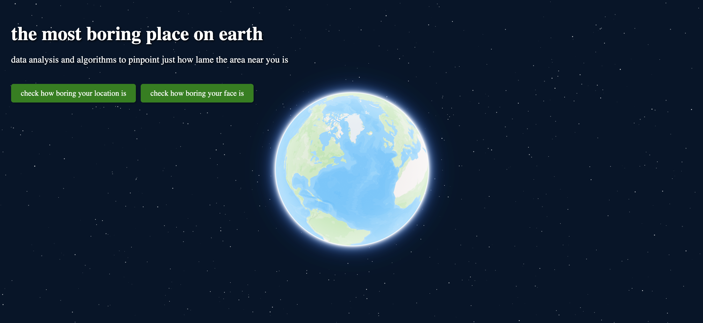 the most boring place on earth | Buidls | DoraHacks