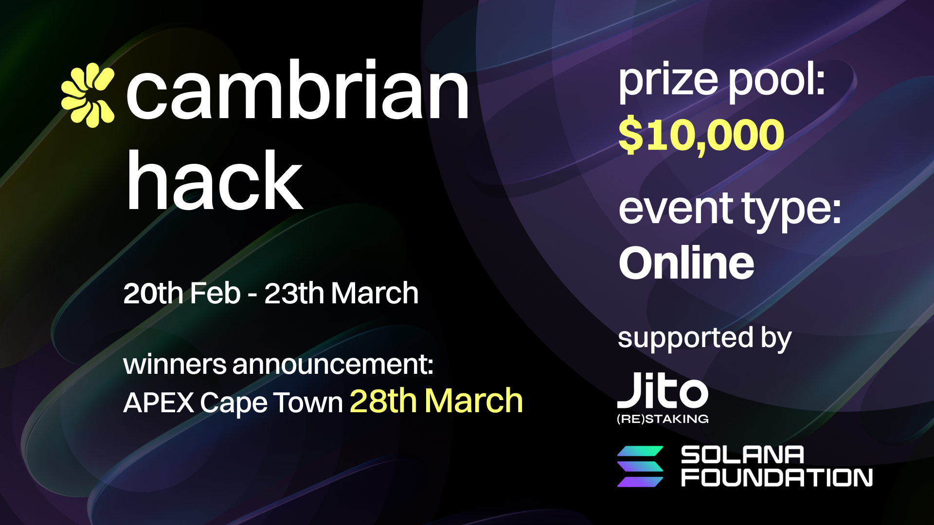 Cambrian Hack | Hackathon | DoraHacks