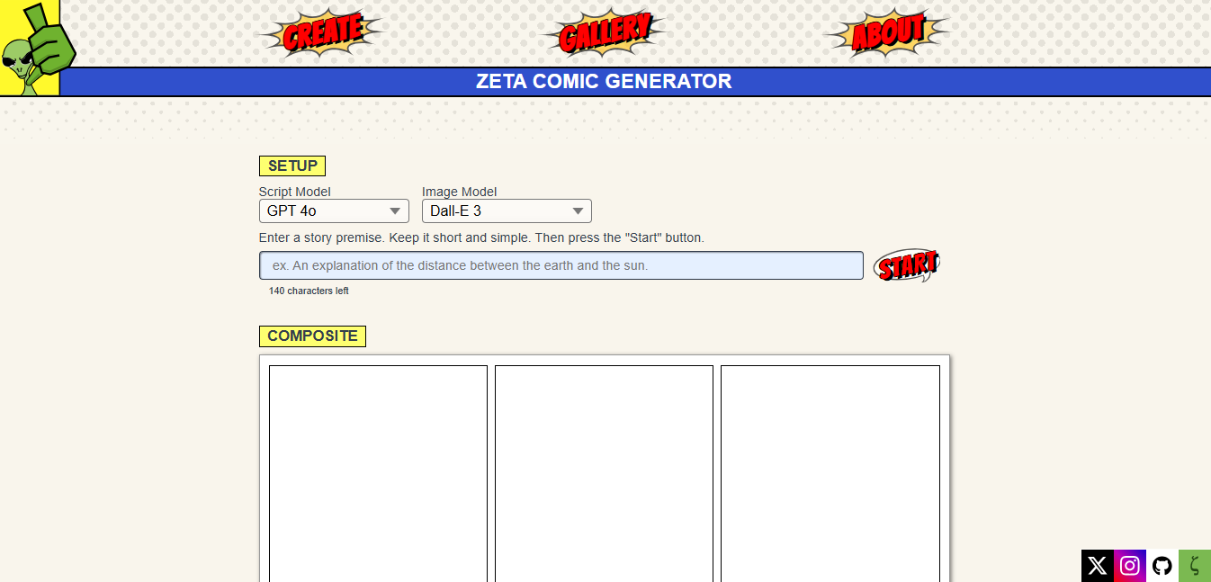 Zeta Comic Generator | Buidls | DoraHacks