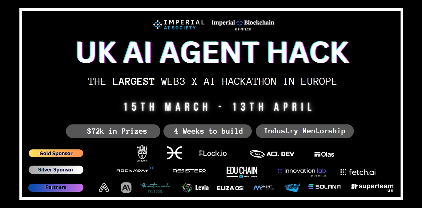 The UK AI Agent Hack | The Largest Web3 x AI Hackathon in Europe | Hackathon | DoraHacks