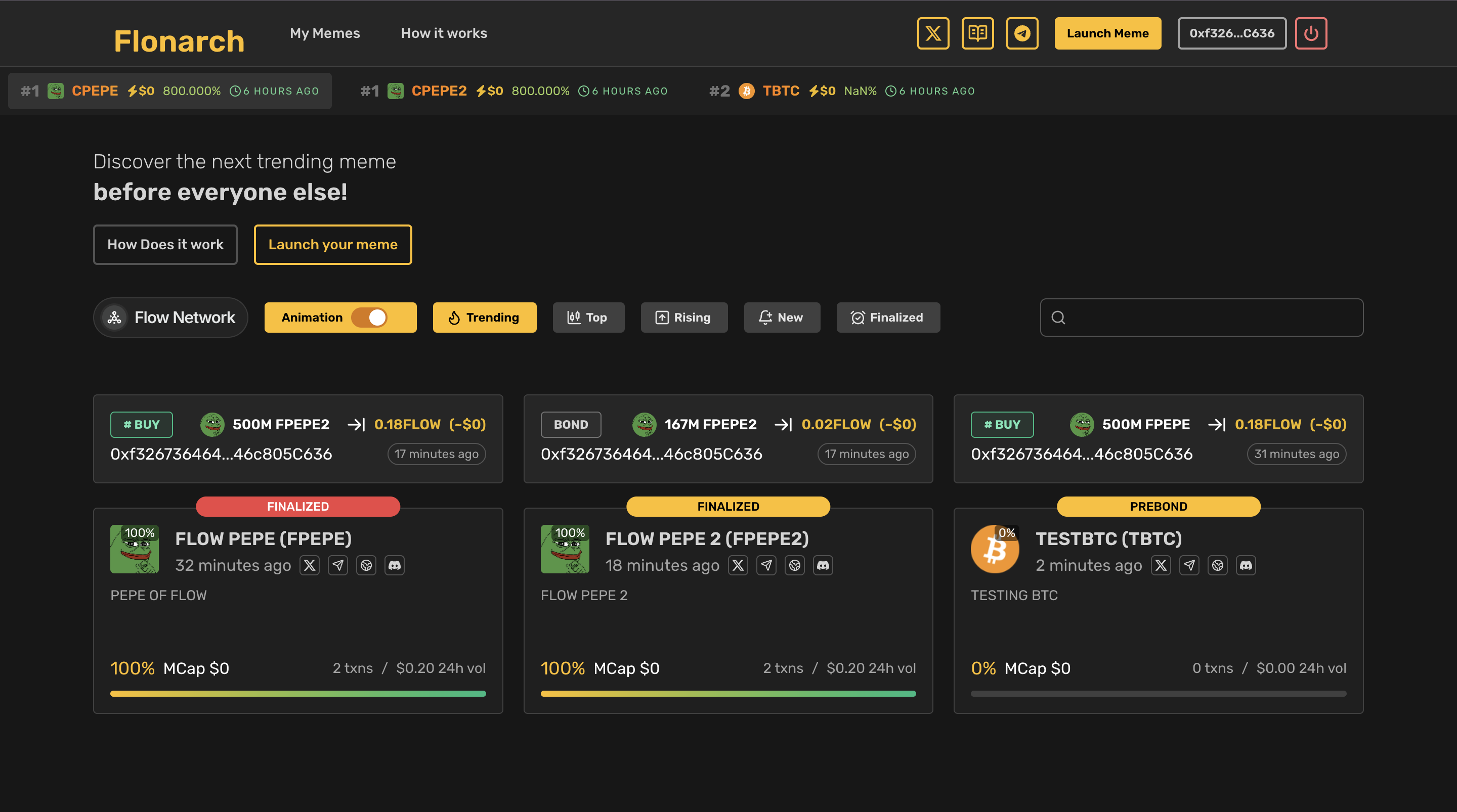 Flonarch.fun | Buidls | DoraHacks