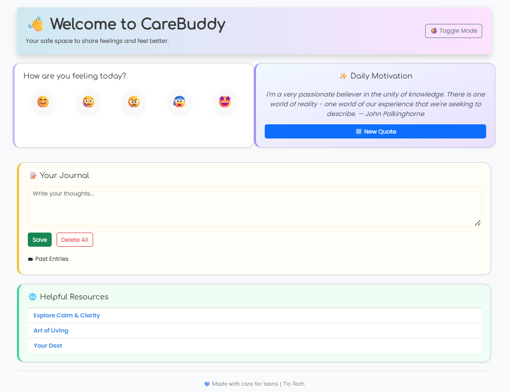 CareBuddy | Buidls | DoraHacks