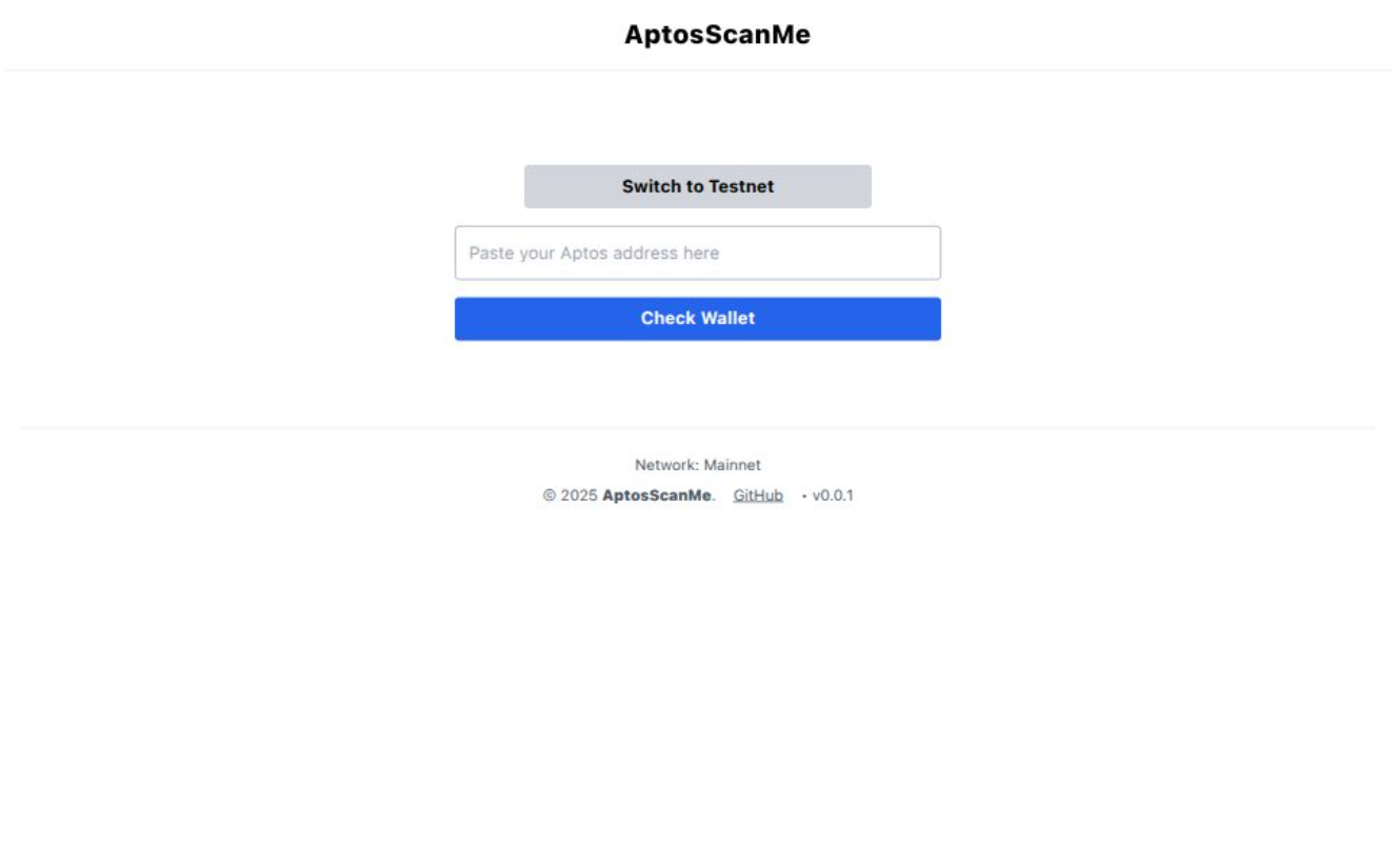 AptosScanMe | Buidls | DoraHacks