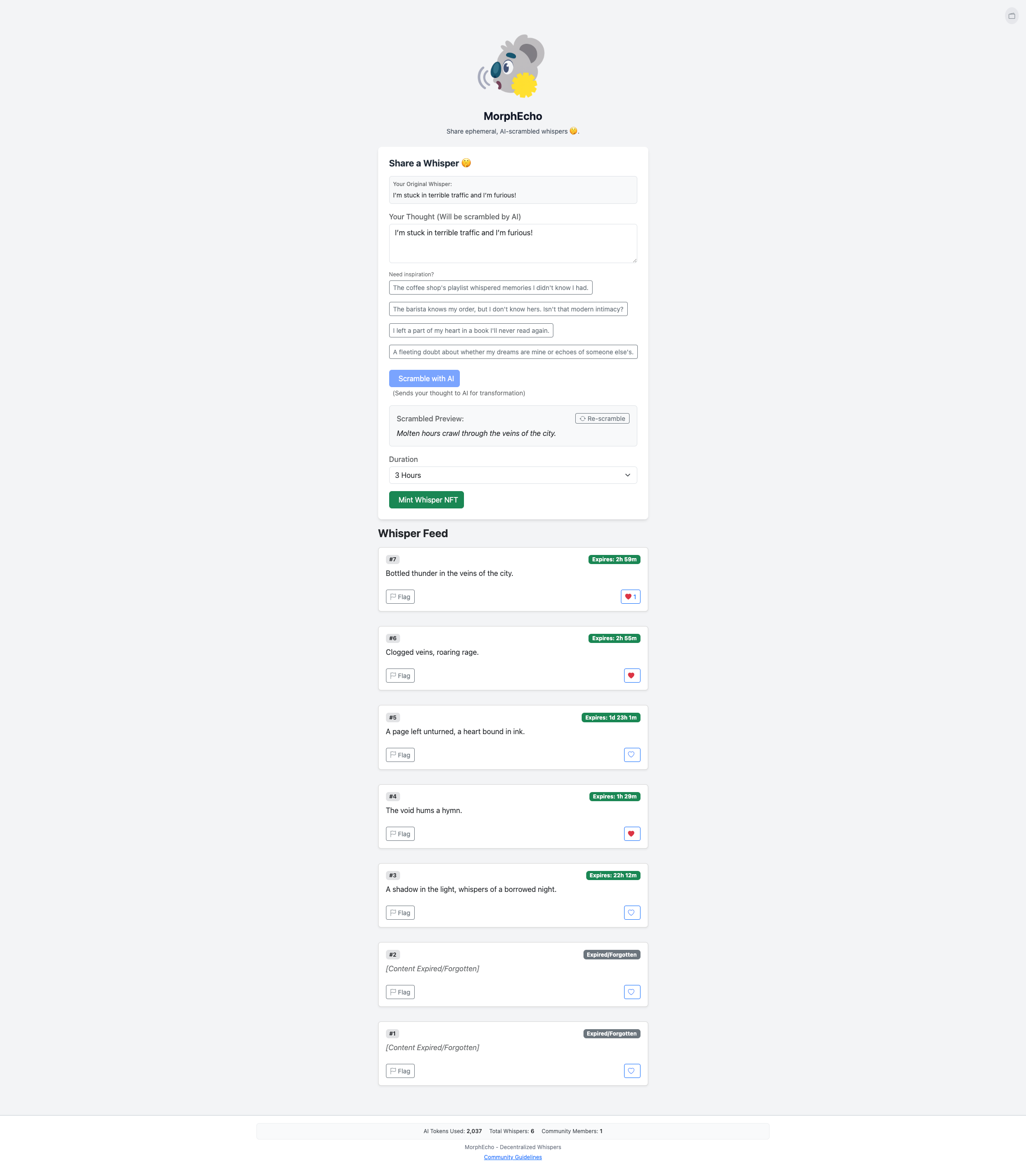 MorphEcho | Buidls | DoraHacks