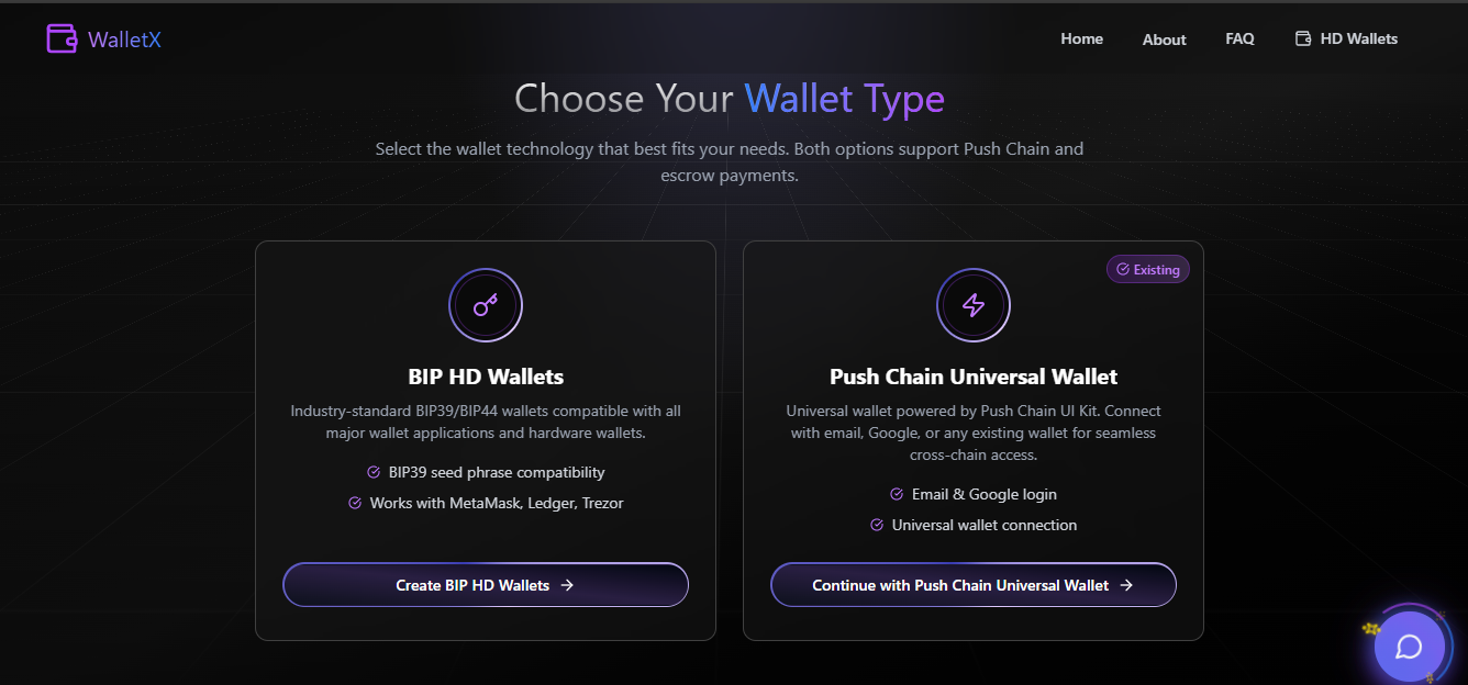 WalletX - Revolutionary AI-Powered Push Chain DeFi Platform | Buidls ...