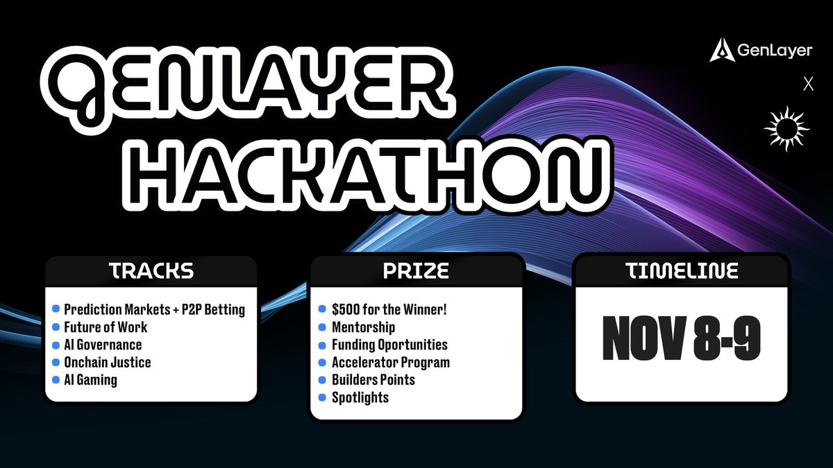GenLayer Nov 2025 Hackathon | Hackathon | DoraHacks