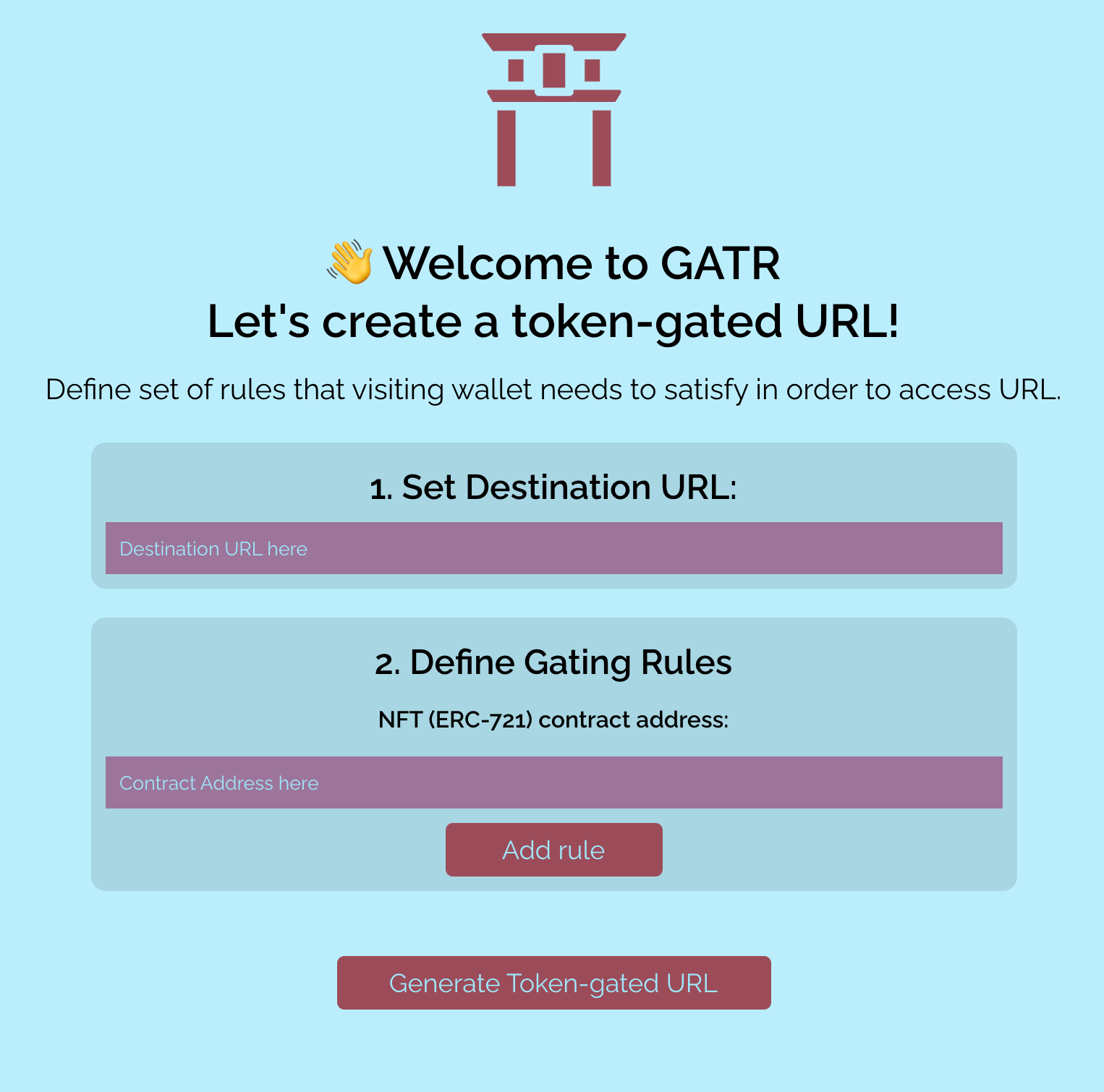GATR – Token Gated URL Sharing | Buidls | DoraHacks